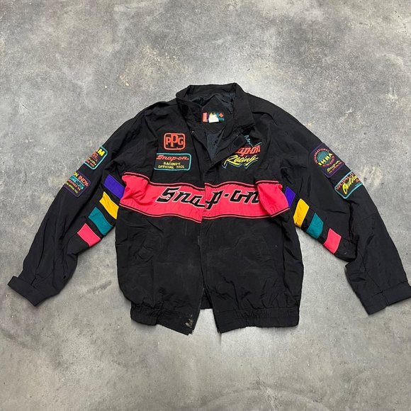 Vintage | Jackets & Coats | Vintage Snap On Tools Racing Jacket Size Xl ...